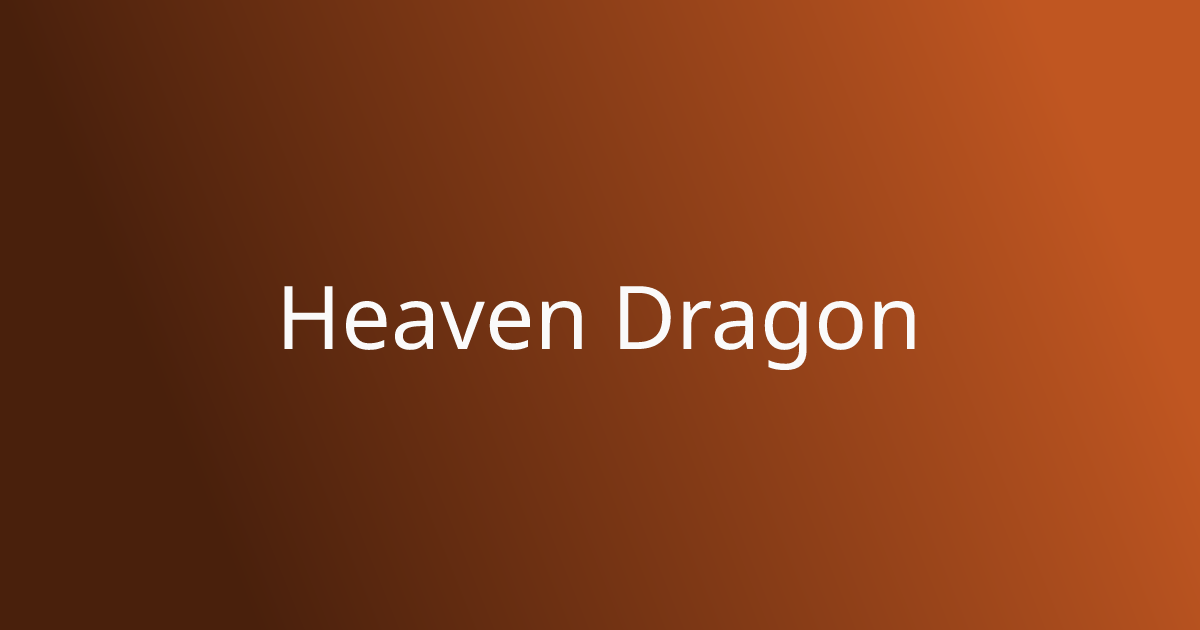 Order Authentic Chinese Online | Heaven Dragon - Pickup or Delivery ...